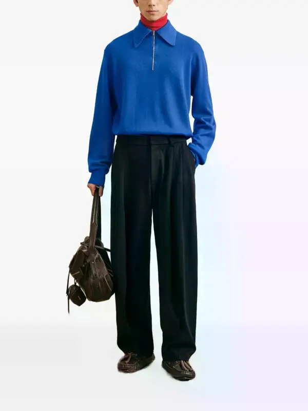 CROQUIS Half-zip Polo Sweater