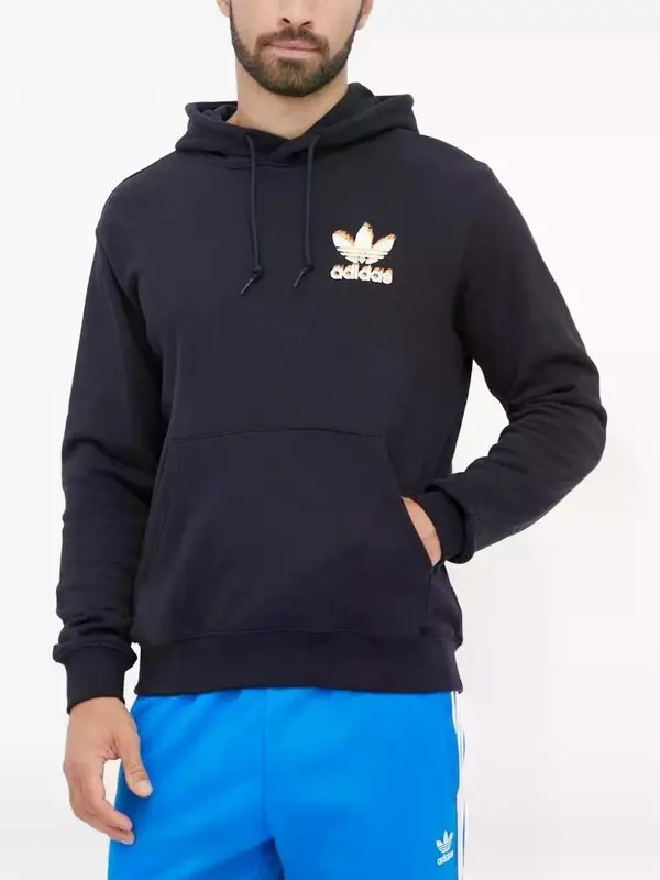 Adidas Trefoil Flame-print Hoodie