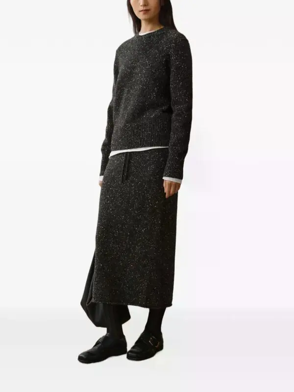 LESS Flecked Crew-neck Sweater