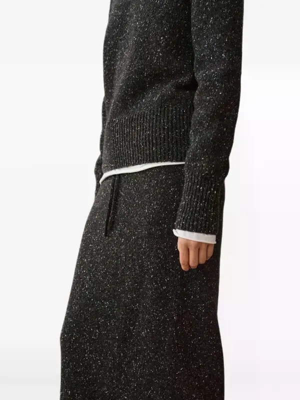 LESS Flecked Crew-neck Sweater