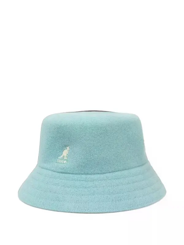 KANGOL Logo-patch Bucket Hat - Blue