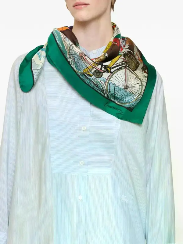 Burberry Raining Cats And Dogs​ Silk Scarf