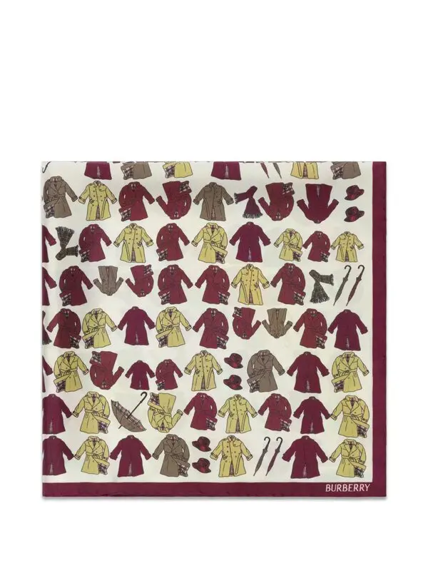 Burberry Trench Coat Silk Scarf