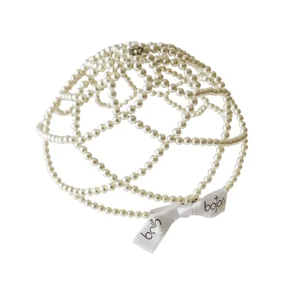 BAIJAN Neutrals Celeste Pearl Headpiece - Beige