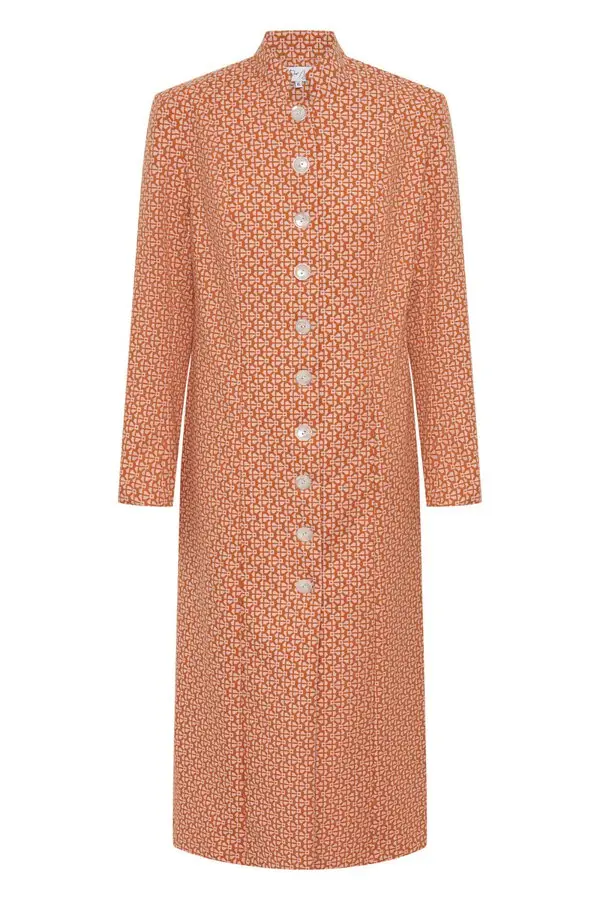 DEER YOU Ivy Impressing Long Tailored Jacket In Terracotta