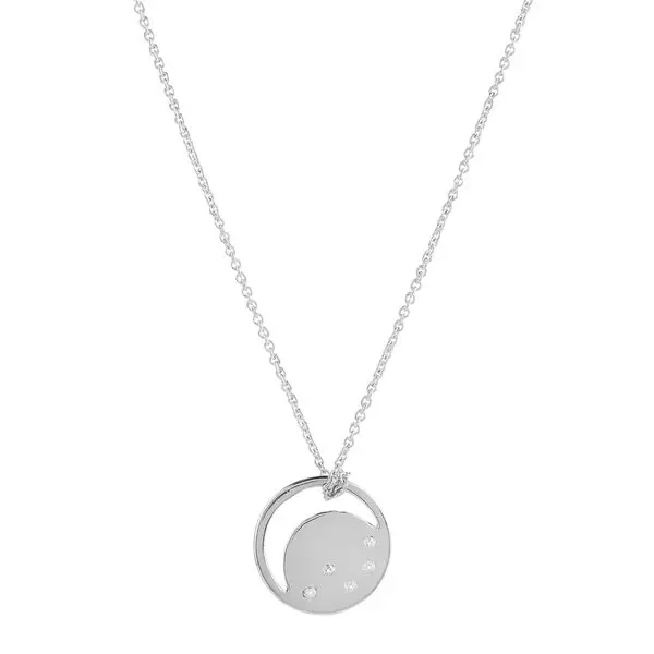 NEOLA Sterling Eclipse Necklace With White Topaz