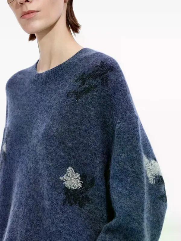 JNBY Floral-jacquard Oversized Sweater