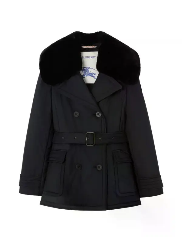 Burberry Hertford Trench Double-breasted Jacket - Blue