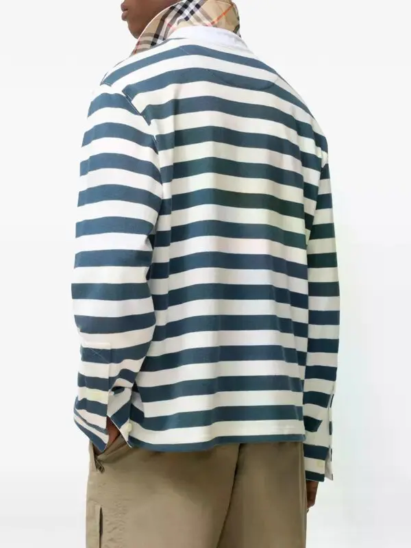 Burberry Knight Stamp Cotton Rugby Shirt