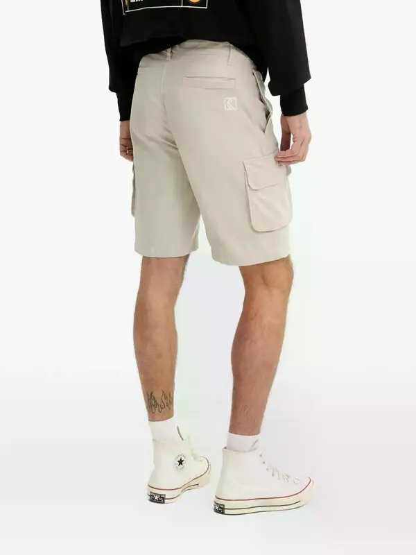 KARL KANI Logo-detail Cargo Shorts