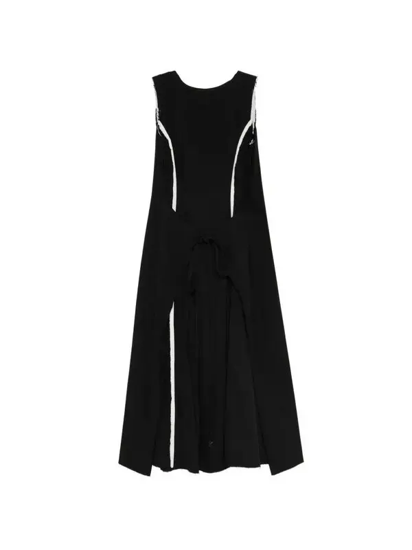 A TENTATIVE ATELIER Kimono Gathered Dart Dress - Black