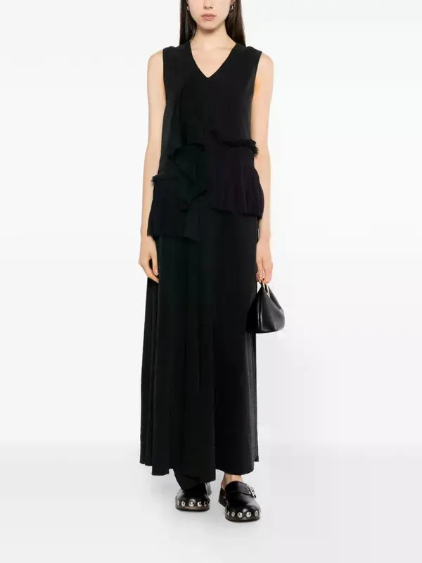 A TENTATIVE ATELIER Asymmetric Hand-smocking Drapy Dress