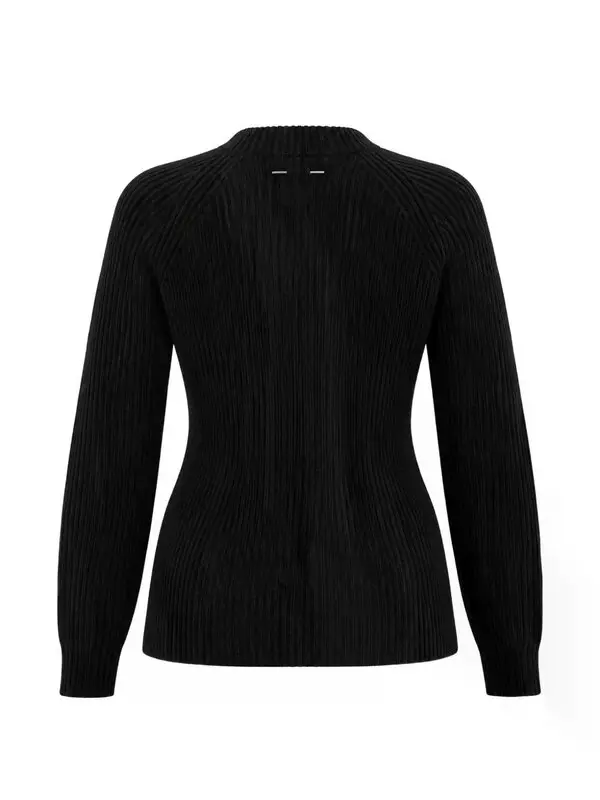 Barbara Bui Ribbed-knit Zip-detail Sweater