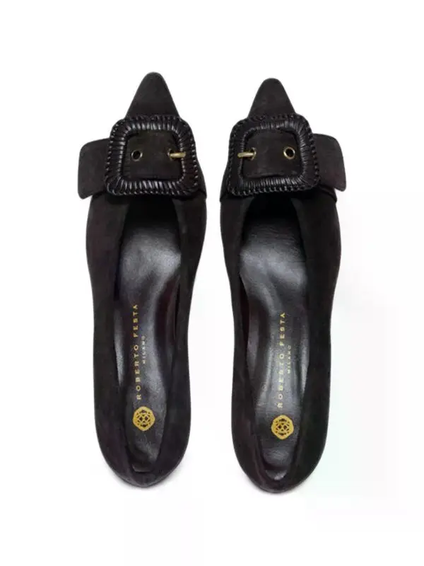 Roberto Festa Buckle-detail Pointed-toe Pumps