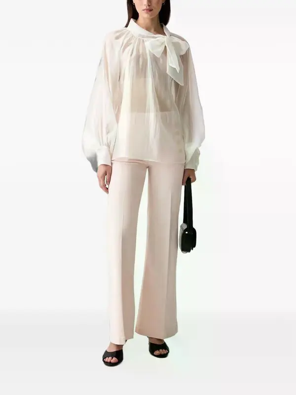 VICOLO Button-detail Wide-leg Jeans