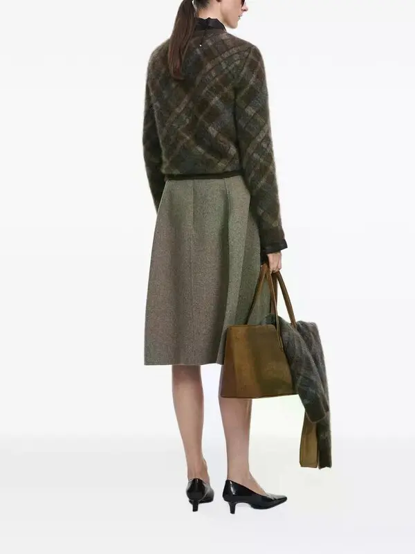 JNBY Pleated A-line Midi Skirt