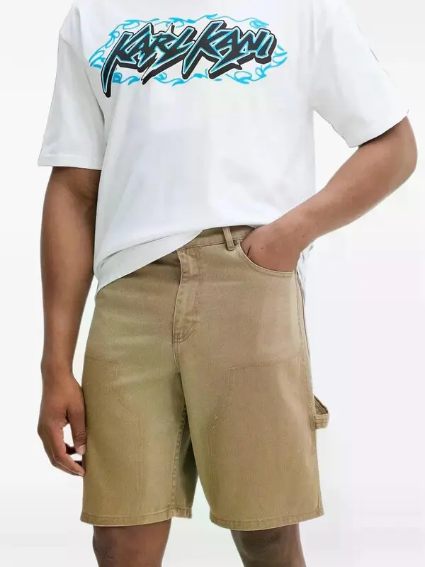 KARL KANI Embroidered Patch Shorts