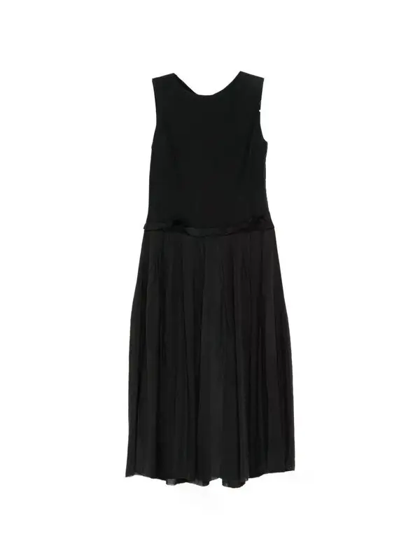A TENTATIVE ATELIER See-through Pleated Dress - Black