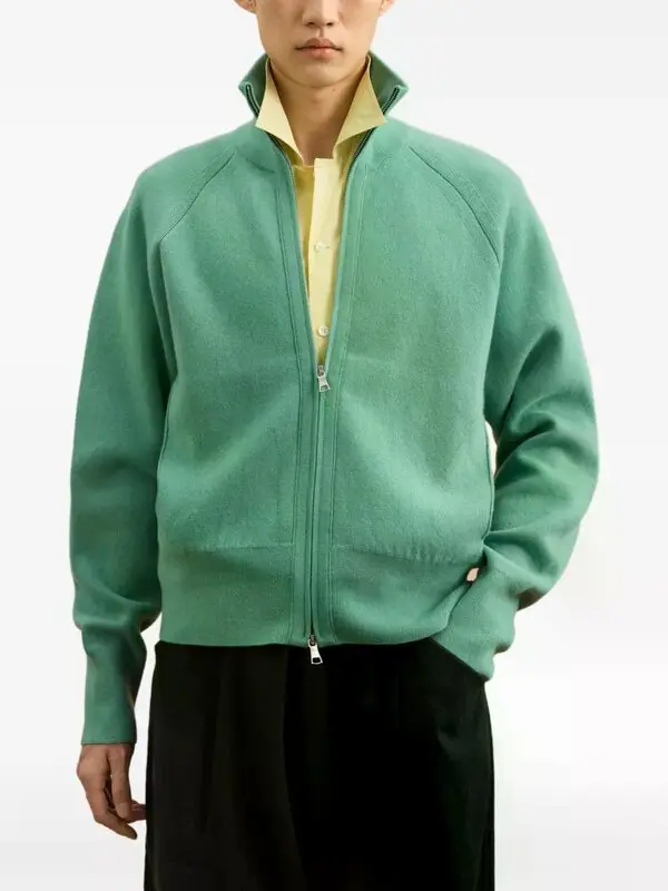 CROQUIS Raglan-sleeve Zip-up Cardigan