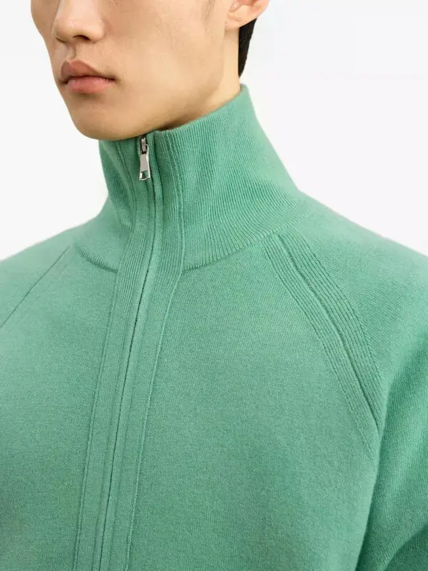 CROQUIS Raglan-sleeve Zip-up Cardigan