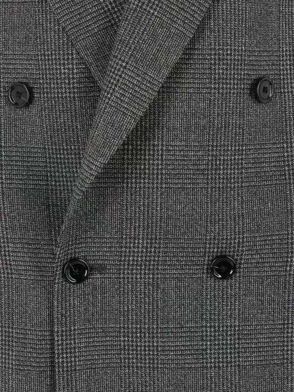 LARDINI Prince Of Wales Check Double-breasted Blazer