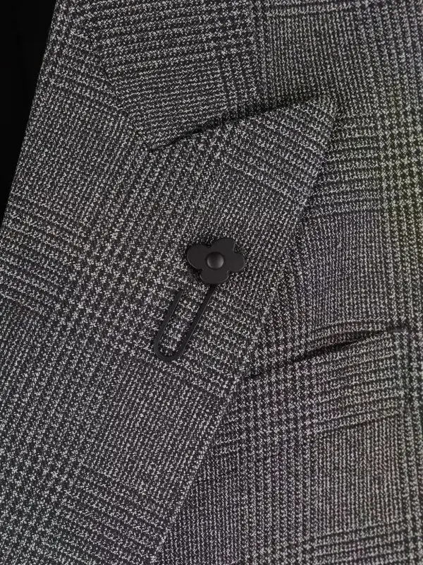 LARDINI Prince Of Wales Check Double-breasted Blazer
