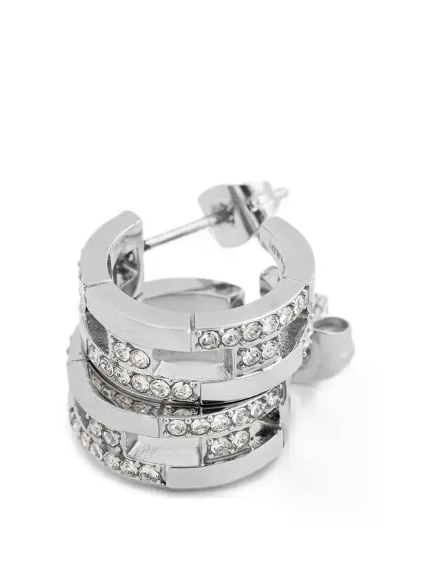 TRUSSARDI Crystal-embellished Hoop Earrings