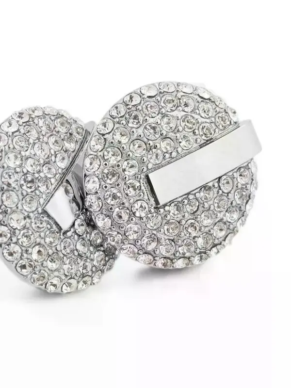 TRUSSARDI Crystal-embellished Circular Earrings