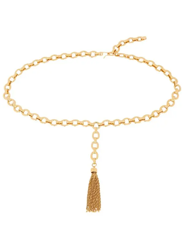 Chloé Pompoms Belt - Metallic