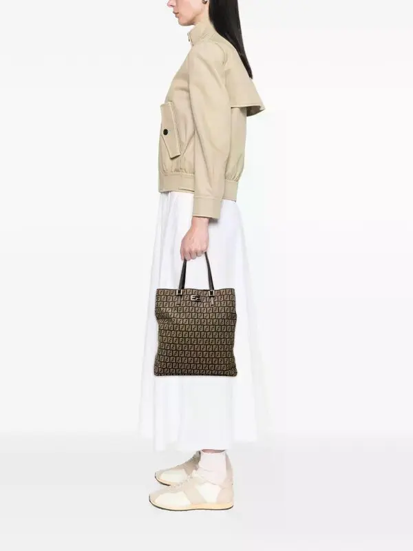 Fendi 2000-2010 Zucchino Canvas Tote Bag