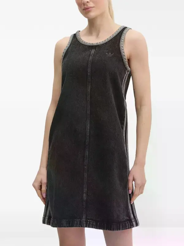 Adidas Adicolor Denim 3-stripes Tank Dress - Black