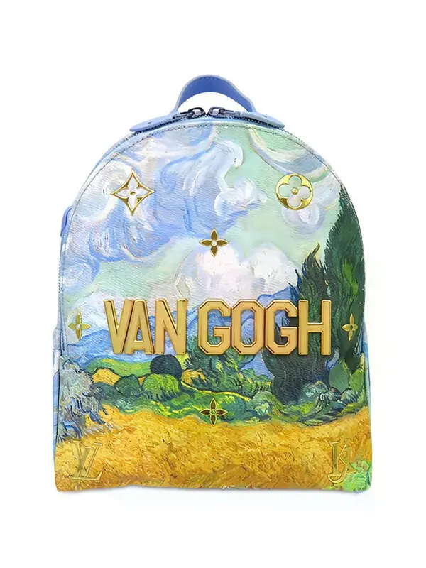 LOUIS VUITTON 2017 Jeff Koons Masters Collection Van Gogh Palm Springs Backpack