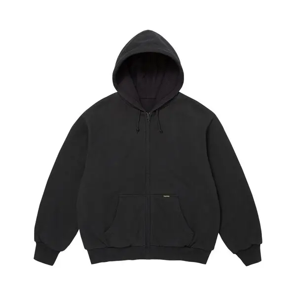 Supreme Reversible Work Zip Up Hooded Sweatshirt