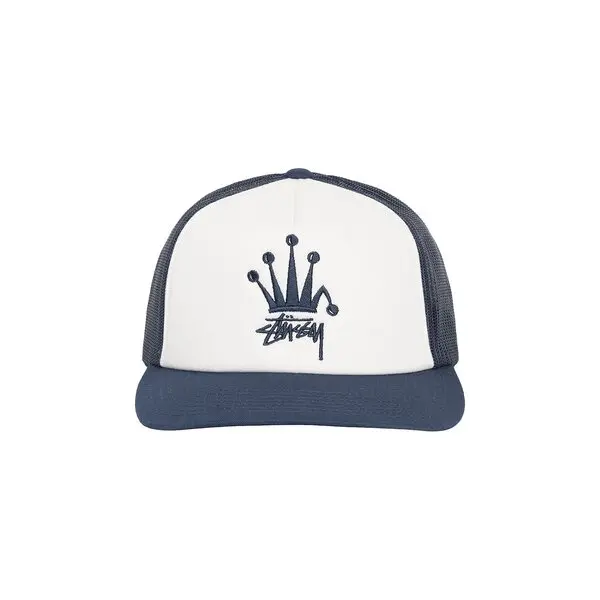 StÜssy Crown Stock Trucker Cap 'navy - Multicolor