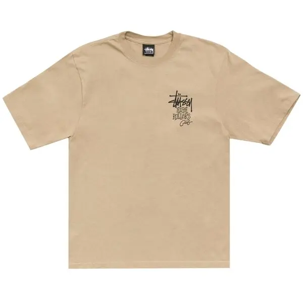 StÜssy High Rollers Pigment Dyed T-shirt 'rock - Brown