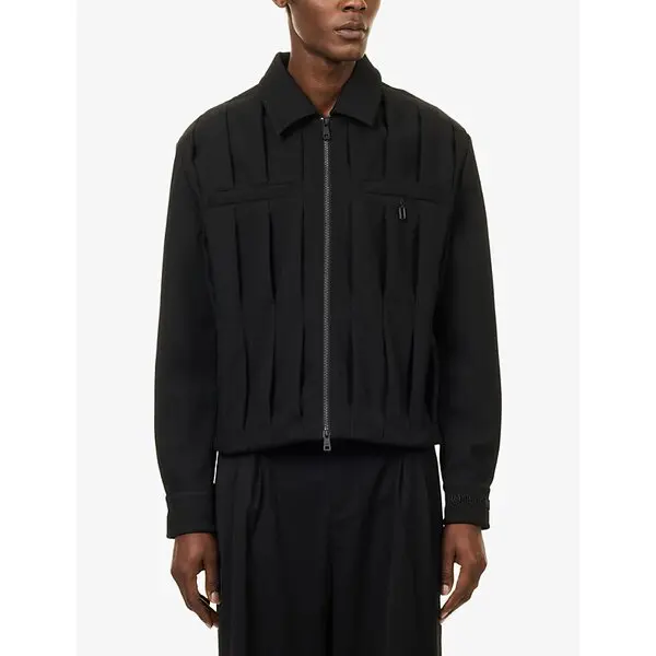 ONLY THE BLIND Nightfall Pleated Twill Jacket