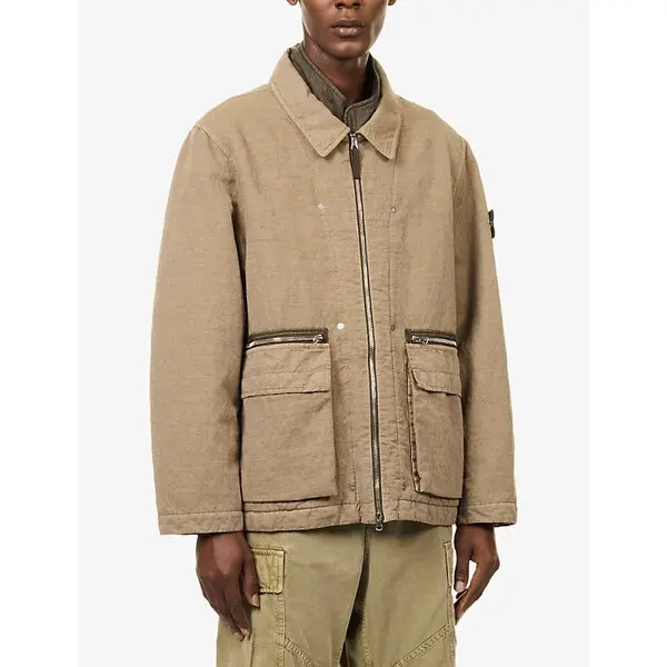 Stone Island Double-layered Cotton-blend Jacket