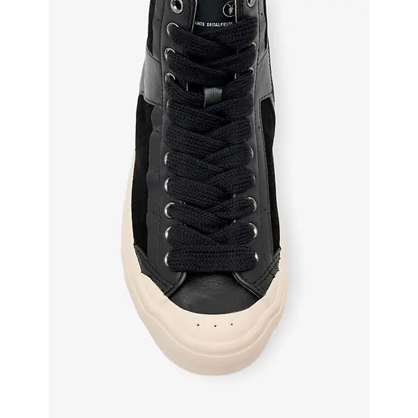 ALLSAINTS Numont Leather And Suede Trainers - Black