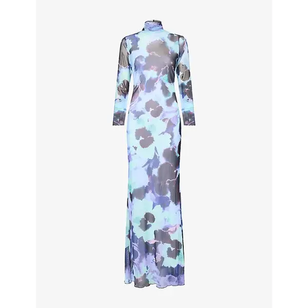 RAT AND BOA Cova Sheer Maxi Dress