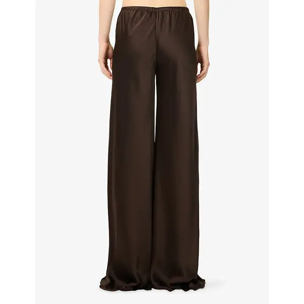 RAT AND BOA Livia Wide-leg Satin Trousers