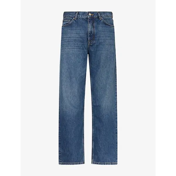 Nn07 Otis Brand-patch Denim Jeans - Stonewashed