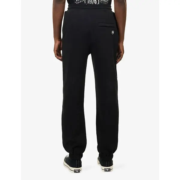 AVIREX Script Brand-embroidered Cotton-blend Jogging Bottoms