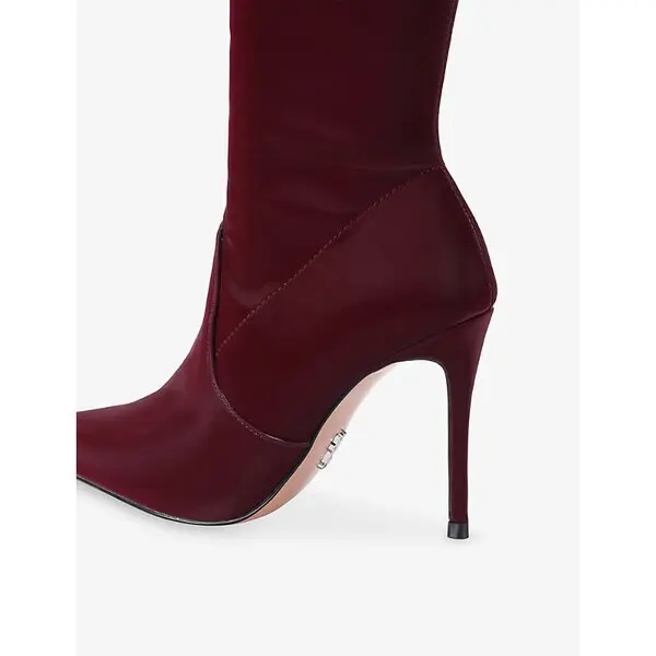 Steve Madden Pegasus Faux-leather Heeled Over-the-knee Boots