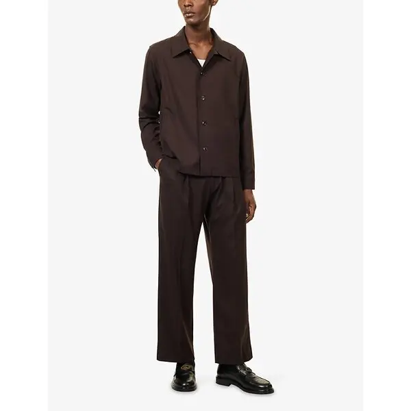 Nn07 Kay Pleated Wool-blend Trousers