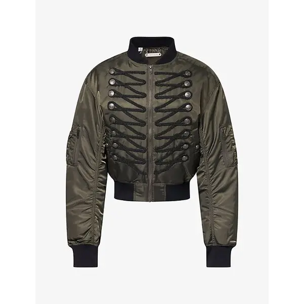 JADED LONDON Irsa Military Nylon Bomber Jacket