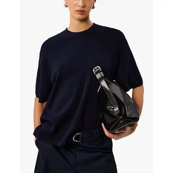 Whistles Fine Short-sleeve Cotton-knit T-shirt
