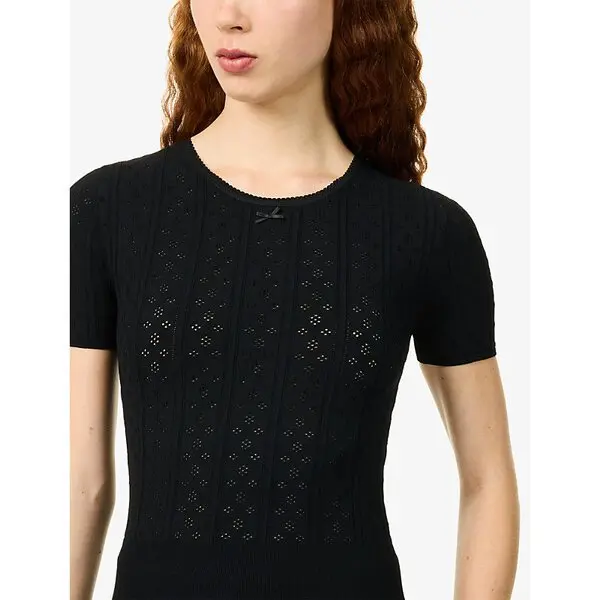 JW Anderson Pointelle Knit T-shirt