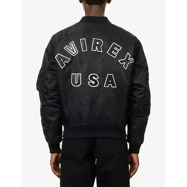 AVIREX Usa Oversized Soft-shell Bomber Jacket