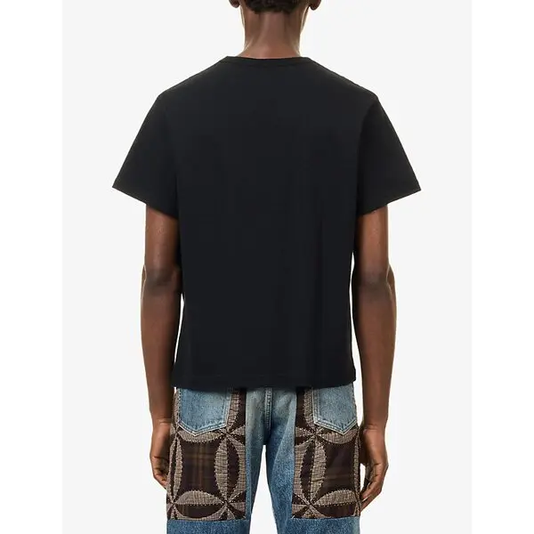 KHOKI Bead-embellished Cotton T-shirt