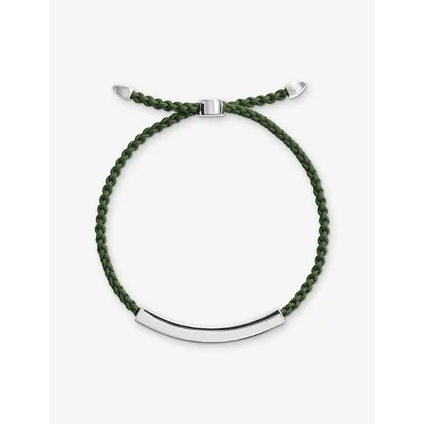 Monica Vinader Mv Linear™ Bold 925 Sterling Cord Friendship Bracelet - Silver